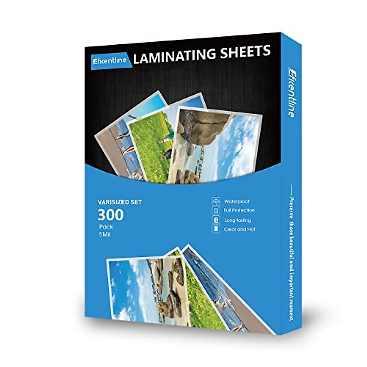 Laminator Machine for A3/A4/A6 - Bundle 300 Pack 5 Mil Thermal Laminating Pouches, Plastic Laminating Sheets