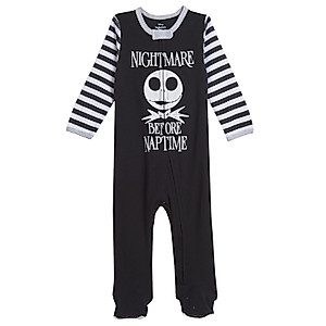Disney Nightmare Before Christmas Newborn Baby Boys Footed Coverall Newborn