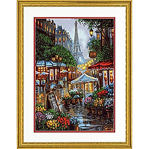 Dimensions 73-91741 Springtime in Paris Paint by Numbers Kit, 14'' x 20'