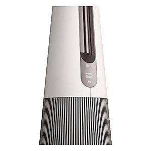 LG AeroTower Air Purifying Fan [AAFA Certified] True HEPA Air Purifiers + Tower Fan for Baby & Pets Air Purifier for Home & Large Rooms Up To 818 sq ft Smart Remote ThinQ App, Beige U9CS1C
