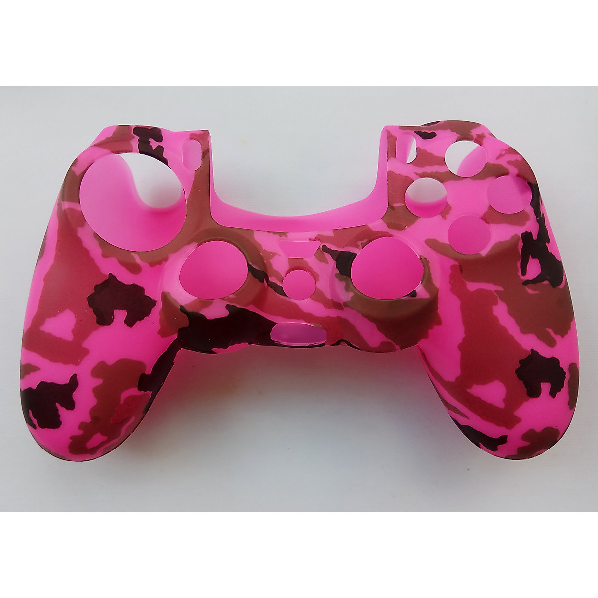 Hikfly Silicone Gel Controller Cover Skin Protector Compatible for PS4/PS4 Slim/PS4 Pro Controller (1 x Controller Cover with 8 x FPS Pro Thumb Grip Caps)(Peach)