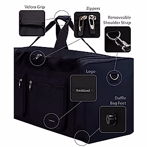 Rockland Duffel Bag, Black, 25"