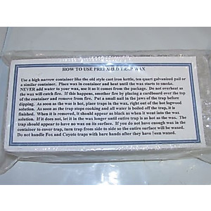 5 Pound White Trap Wax