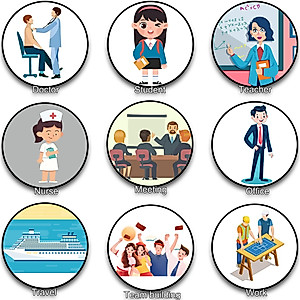 Retractable Badge Reel with Claw Clasp and Clip for Id Card Holders (2Pack)