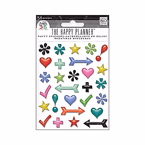 me & my BIG ideas Create 365 The Happy Planner Icons Puffy Stickers