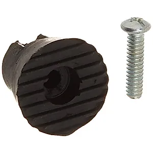 Sentry Supply 658-1051 Door Holder Tip, 1 inch x 3/4 inch, Rubber, Black, Includes Fastener (10-pack)