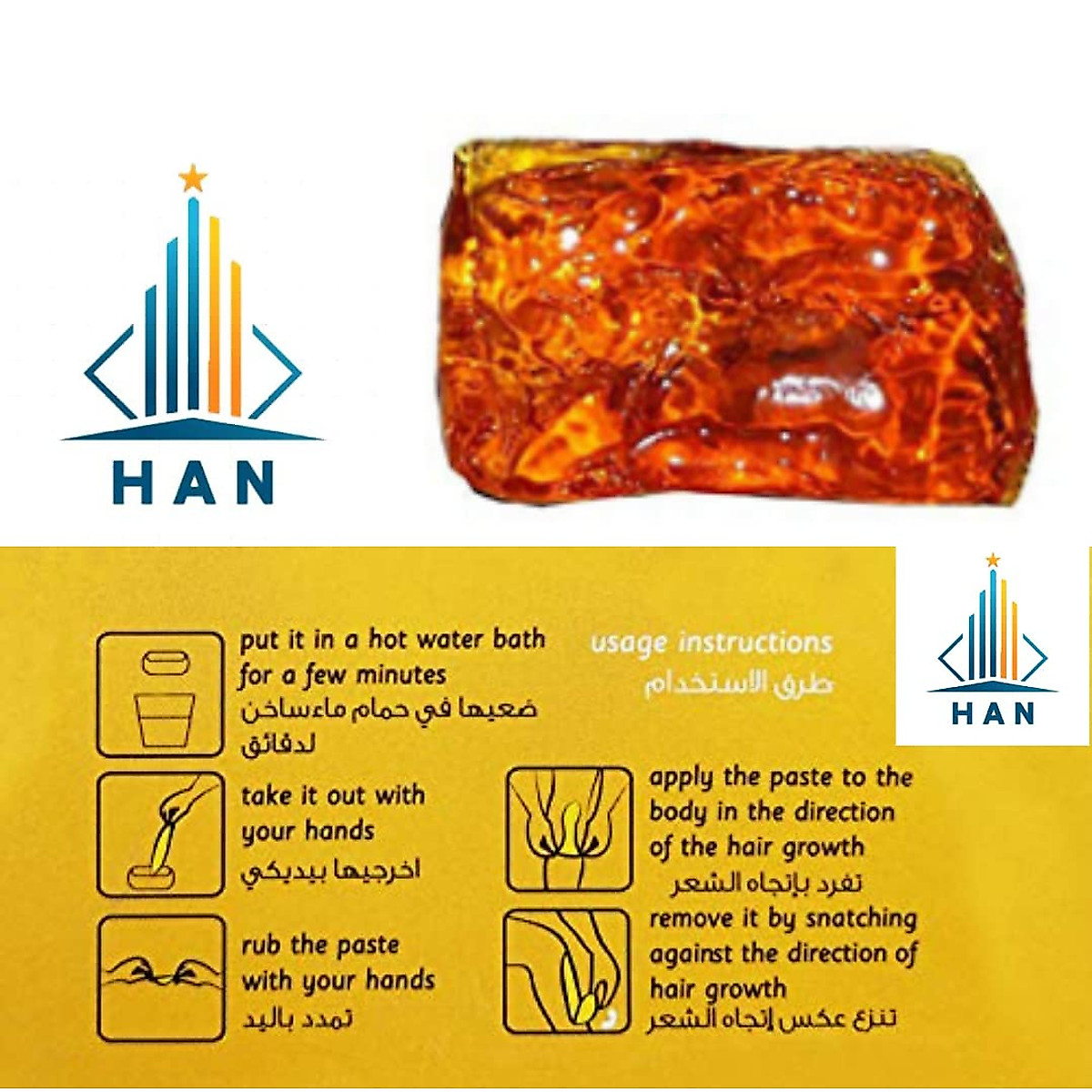 100 Pcs Wholesale Easy Sweet to Prepare Packs for Hair Removal Waxing, Waxing, Sugar Honey Sweetener Paste Natural For All Body Parts All Hair Types Brazilian Bikini Underarms Easy To Prepare - 100 packs