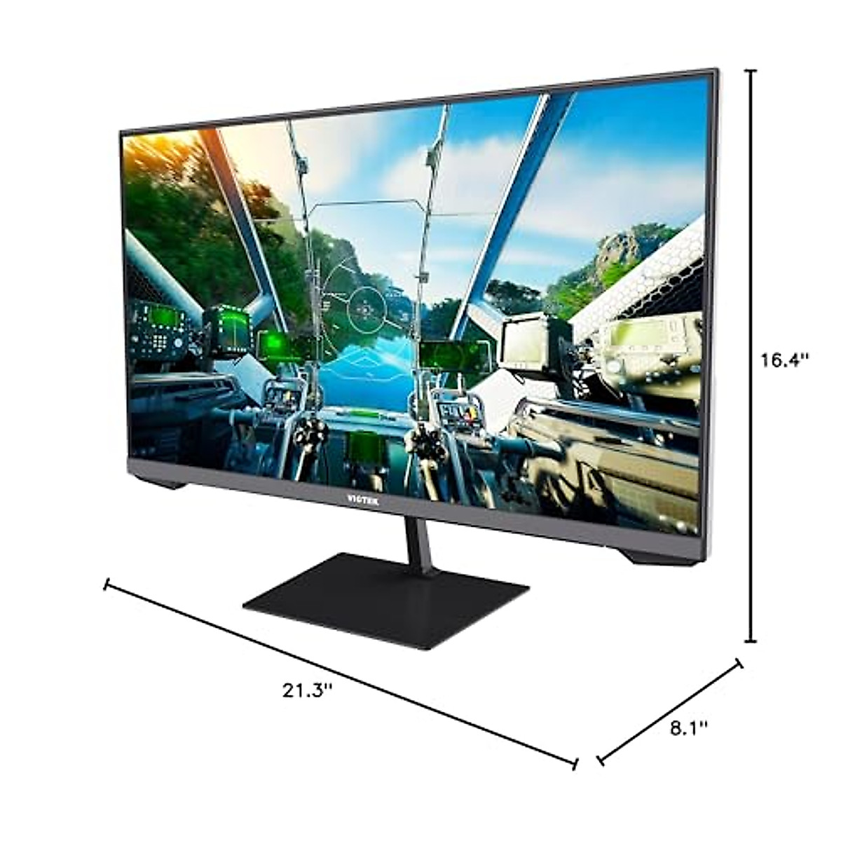 Viotek GFV24CB2 24-Inch Gaming Monitor | 180Hz FHD 1920x1080p | 4000:1 Contrast 98% sRGB | Super Thin Build w/Competition-Ready Adaptive Sync | GSYNC & FreeSync-Compatible | DP HDMI
