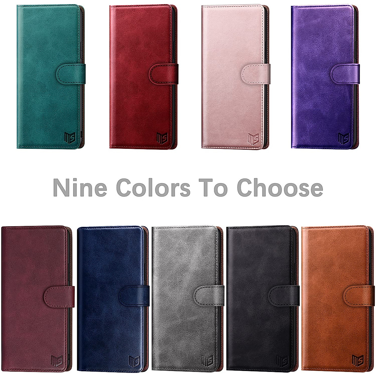 SUANPOT for Samsung Galaxy A12 with RFID Blocking Leather Wallet case Credit Card Holder, Flip Folio Book Phone case Shockproof Cover for Women Men for Samsung A12 case Wallet (Light Brown)