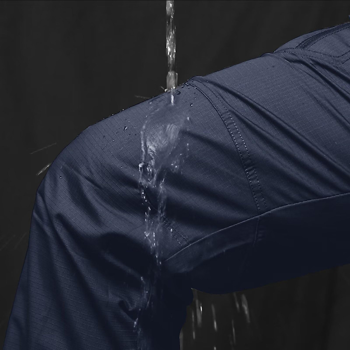 TACVASEN Work Pants for Men Construction Stretch Cargo Pants for Men 9 Pockets Tactical Pants Resistant Quick Dry Hiking Pants Water Lightweight Camping Navy 36