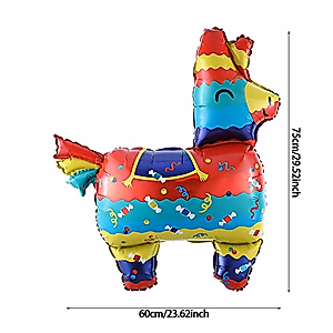 Mexican Fiesta Party Decorations 168PCS Fiesta Balloon Garland Arch Kit Cactus Llama Taco Twosday Foil Balloons for Birthday Carnival Cinco De Mayo Taco Party Decorations