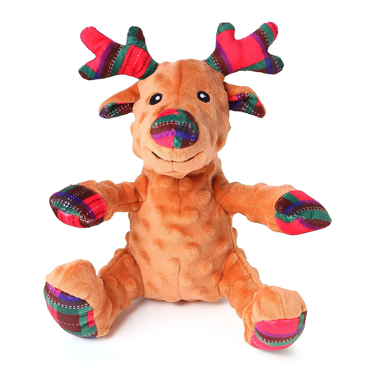 Chngeary Christmas Dog Chew Toys for Small Medium Large Dogs, Bite Resistant Design Christmas Squeaky Plush Dog Toys Ugly and Cute Elk Used as Puppy