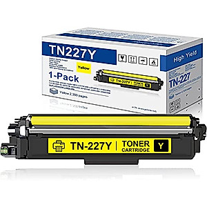 GRATLOV 1-Yellow TN227 TN-227 TN227Y Toner Cartridge Replacement for Brother TN-227Y HL-L3230CDW HL-L3270CDW MFC-L3710CW DCP-L3510CDW