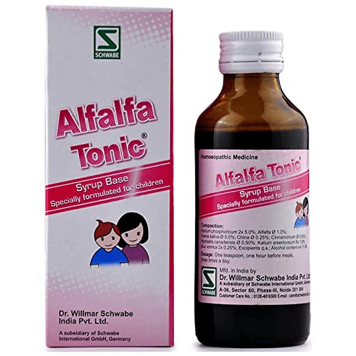 Dr Willmar Schwabe India Alfalfa Tonic for Children - Bottle of 100 ml Tonic