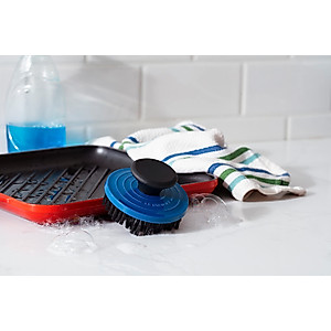 Le Creuset Nylon Cast Iron Grill Pan Brush, 3 1/4 Inches, Marseille