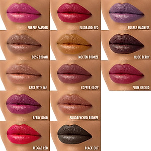 Black Radiance Perfect Tone Lipstick Lip Color, Molten Bronze, 0.13 Oz