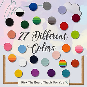 Felt Letter Board, 10x10in Changeable Letter Board with Letters White 300 Piece - Felt Message Board, Oak Frame Wooden Letter Board for Baby Announcements, Milestones, Office Decor & More (Gray)