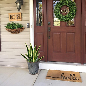 Ollain 4 PCS Artificial Sansevieria Plants 30 Inch Tall Fake Snake Faux Plant for Indoor and Outdoor Home Garden Office Store Decoration (Yellow Edge)