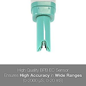 Apera Instruments Value Series EC20 Conductivity (EC) Pocket Tester Kit, ±1% F.S Accuracy in 0 to 20 mS/cm, BPB Sensor