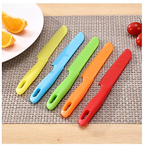 ONUPGO Knives for Kids 10 Pieces Plastic Kitchen Baking Knife Set, Montessori Kitchen Tools for Toddlers-Kids Cooking Sets, Real Kids Safe Cooking Knives in 10 Colors