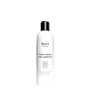 Bayes Premium High Performance Non Toxic Leather Upholstery Cleaner and Conditioner - 16 oz - Prevents Drying, Cracking or Fading of Leather Couches, Car Seats, Shoes, Purses