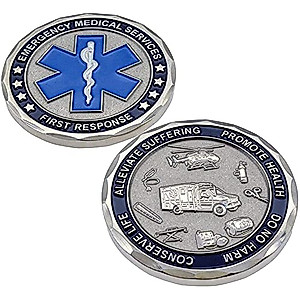 Paramedic Medical Rescue/EMT Emergency Service Star of Life Challenge Coin