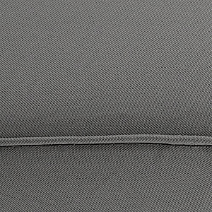 Classic Accessories Montlake FadeSafe Water-Resistant 25 x 25 x 5 Inch Square Outdoor Seat Cushion, Patio Furniture Chair Cushion, Light Charcoal Grey, Outdoor Cushion Cover