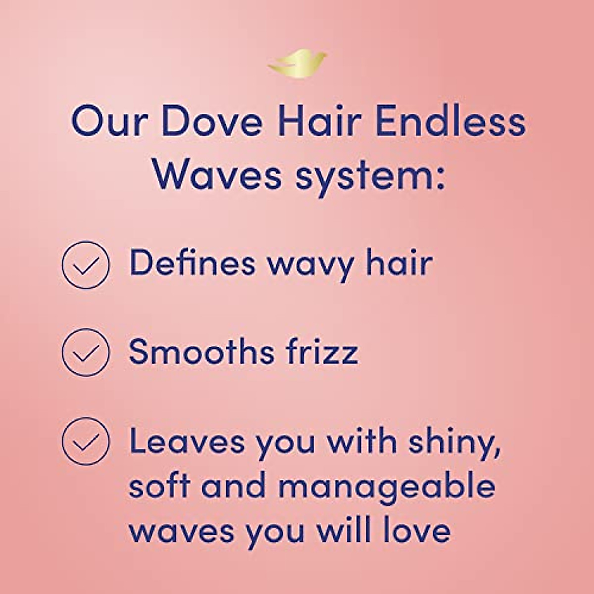 Dove Conditioner for Curly Hair Endless Waves Sulfate Free Hair Conditioner 20.4 fl oz