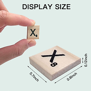 1000 Pcs Scrabble Letters for Crafts, Wood Scrabble Tiles, DIY Wood Gift Decoration, Making Alphabet Coasters and Scrabble Crossword Game