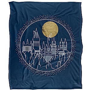 Harry Potter Hogwarts Full Moon Line Officially Licensed Silky Touch Super Soft Throw Blanket 50" x 60"