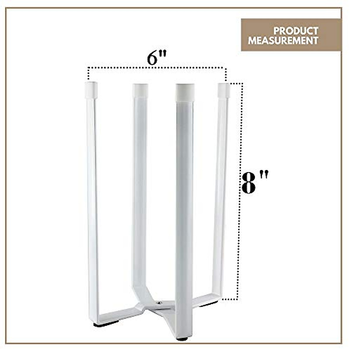 Multifunctional White Eco Kitchen Stand Holder and Drainer, Stand Support Storage Rack Plastic Bag Dispenser for Plastic Bags, Bottles, and Cups (50 Plastic Bags Included)