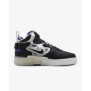 Nike Air Force 1 Mid React Men's Shoes, Off Noir/Off Noir-Action Grape, 10.5 M US