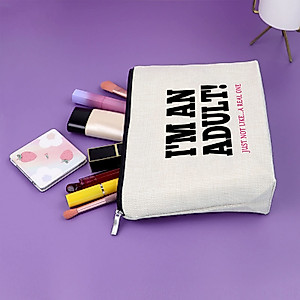 18th birthday gift for Sister Friend Makeup Bag for 18 Year Old, Teen Girls Cosmetic Bag Happy birthday gift for Daughter Granddaughter Gift Christmas Gifts Cosmetic Travel Bag