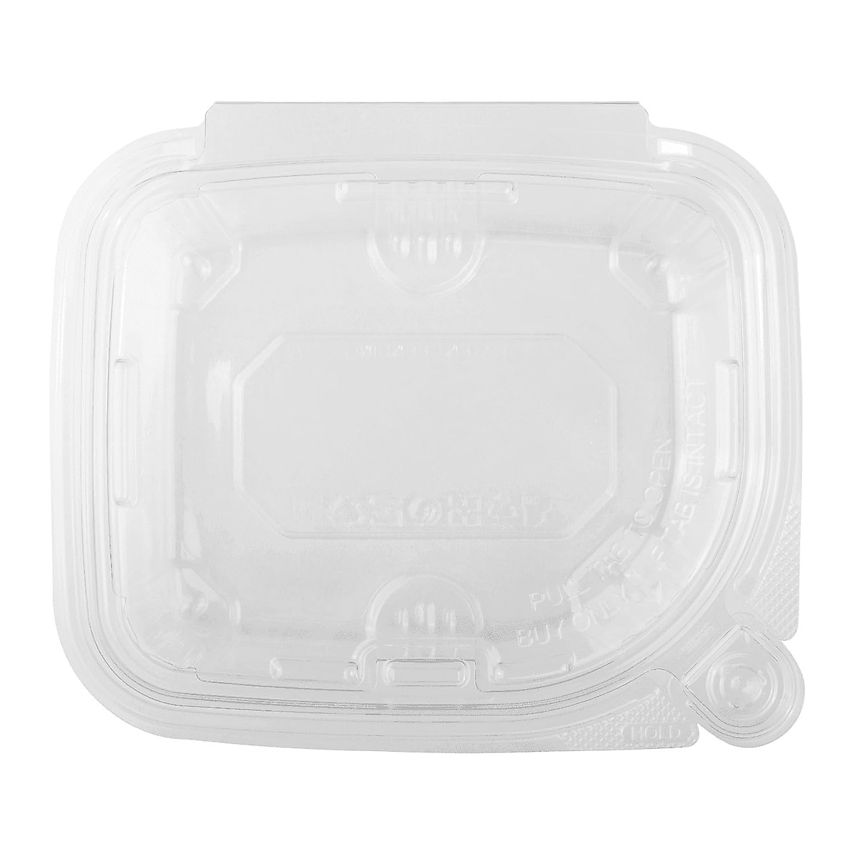 Karat 12oz PET Tamper Resistant Hinged Deli Container with Lid - 200 ct