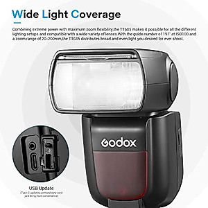 Godox TT685II-O TT685IIO Flash for Olympus, 2.4G Speedlight HSS 1/8000s Flash GN60, TCM Instant Conversion, Quick-Release Lock, TTL Flash Speedlite Compatible for Olympus Panasonic Cameras
