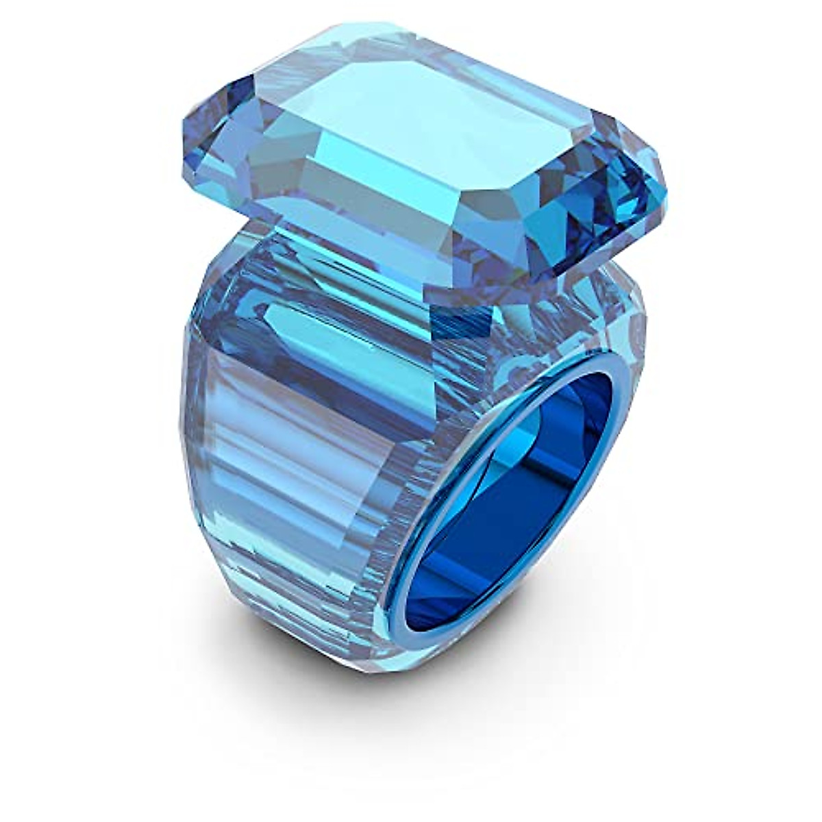 SWAROVSKI Lucent Cocktail Ring, Blue, Size 8