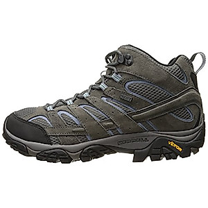 Merrell Women's Moab 2 Mid Waterproof Hiking Boot, Granite, 8 M US