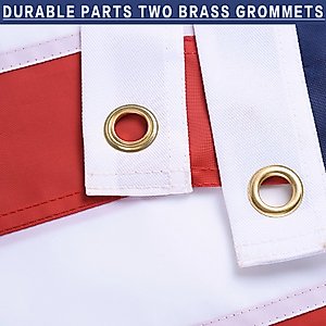 VICDRIA American Flag 3x5 Outside, Polyester US Flags for Outdoor Indoor, Heavy Duty Durable, Deluxe Embroidered Stars, Brass Grommets, Sewn Stripes, Vivid Color, Fade Resistant and waterproof