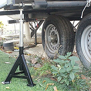 BESTOOL RV Supports Stabilizer Jacks, Adjustable Height 17.3" to 30", Heavy Duty Telescopic RV Support Jacks for Trailer, Camper, Motorhome, Single Support Up to 3 ton 6,000 Lbs