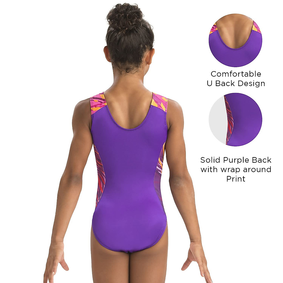 GK Girls Gymnastics Leotards Dance Ballet Apparel One Piece (CL, Sassy Safari)
