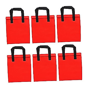 Mobestech Pizza Warmer Bag 6pcs Insulation Bags Take Out Drink Holder Hot Bags for Heated Bag Heat Bags for Food Blank Tote Bags Lunch Bag Pizza Bag Seafood Preservation Bag Cooler Repisa
