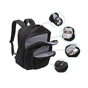 abshoo Classical Basic Womens Travel Backpack For College Men Water Resistant Bookbag (Navy)