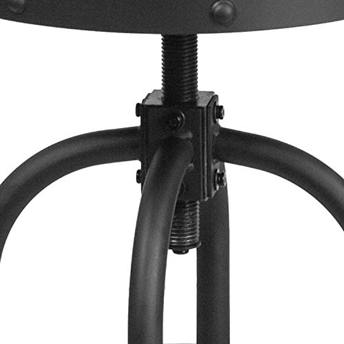 Flash Furniture Carrington 24'' Counter Height Stool with Swivel Lift Black LeatherSoft Seat