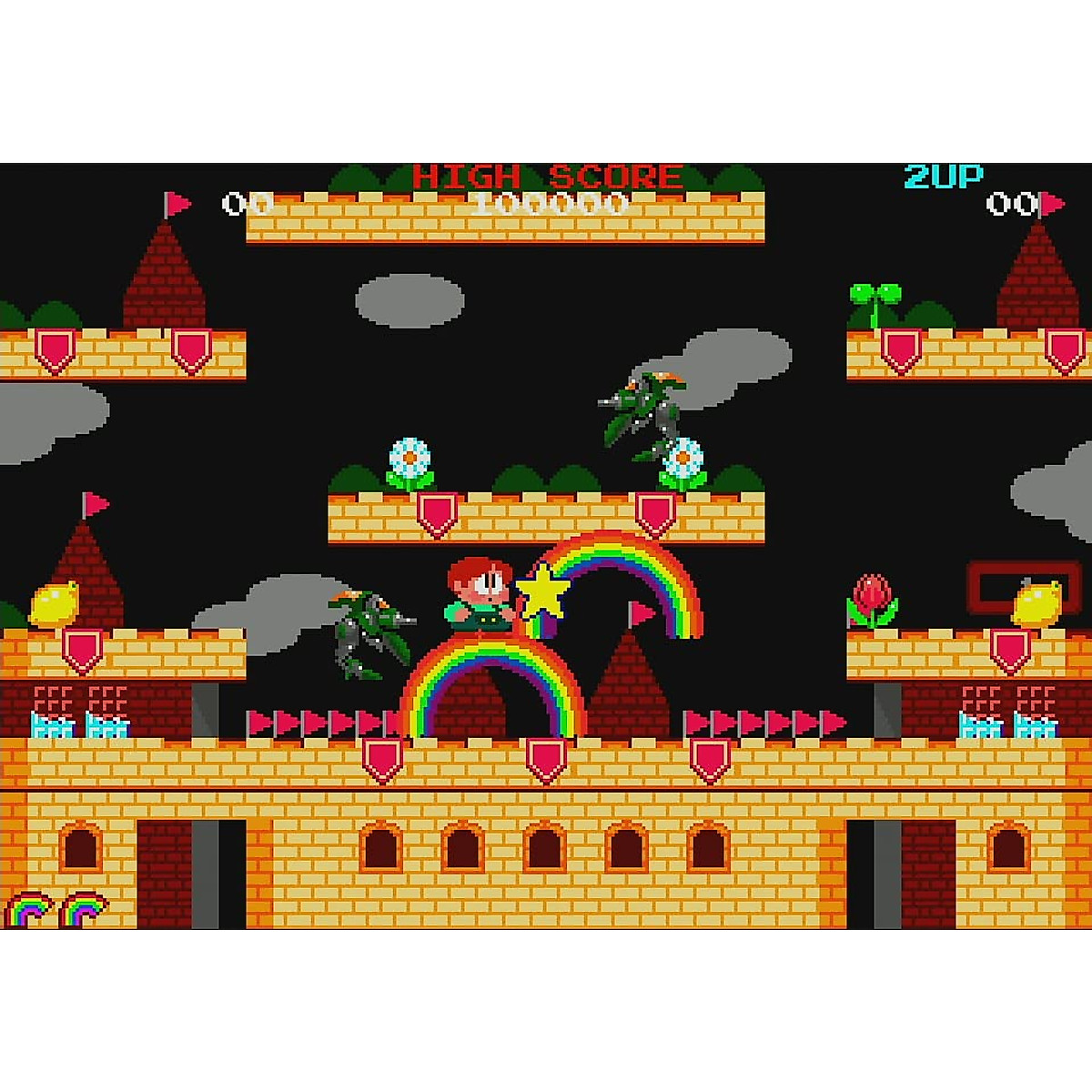 Taito Egret II Mini - Limited Blue Edition - Mini Arcade Machine with 40 pre-Installed Games: Space Invaders, Bubble Bobble and More