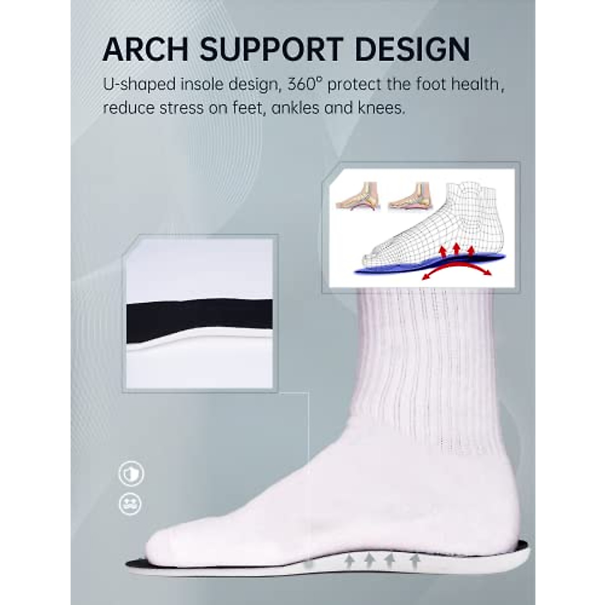 SPIEZ Mens Waterproof Non Slip Shoes, SRC Certification Food Service Shoes, Breathable Lightweight Slip Resistant Work Shoes Black US7.5-12