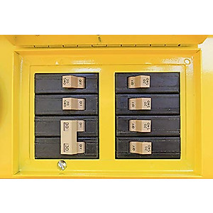 Southwire 019703R02 6506UGSX 50A Temp PWR X-TREME Box 6-Straight Blade SLED Base, 1 Pack, Yellow