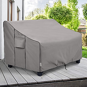 BOLTLINK Outdoor Patio Furniture Covers Waterproof ,Durable 3-Seater Sofa Cover Fits up to 76W x 32.5D x 33H inches
