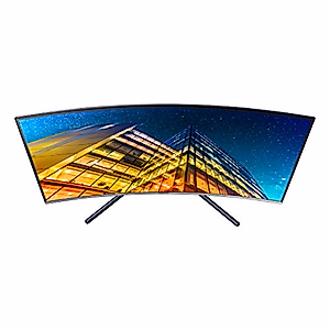 SAMSUNG 32" UR59 Series ViewFinity 4K UHD (3840x2160) Computer Monitor, Curved, HDMI, Display Port, 3-sided border-less, Eye Saver Mode LU32R590CWNXZA, Black