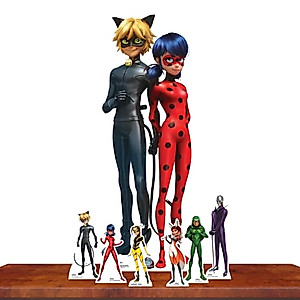 Star Cutouts SP016 Miraculous Party Pack Cardboard Cut Out Height 135cm Miraculous: Tales of Ladybug & Cat Noir