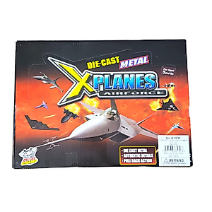 Zugar Land Die-Cast Pullback Stealth Bomber Models (4.25"-5.25") SR-71 Blackbird, F-22 Raptor, F-117 Nighthawk, B2 Bomber (SR-71 Blackbird)